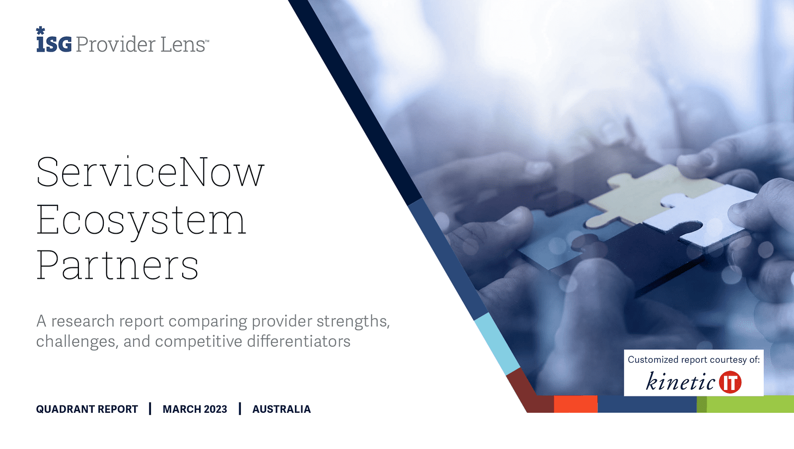 ISG Provider Lens™ ServiceNow Ecosystem Partners 2024 Report / Kinetic IT